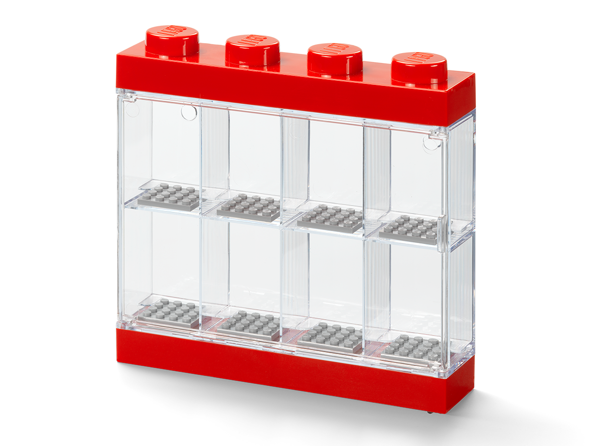 8 Minifigure Display Case Red 5006151 | LEGO – alab.toys