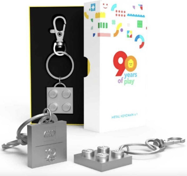 90 Years of Play Metal Key Chain 90YOP | LEGO – alab.toys